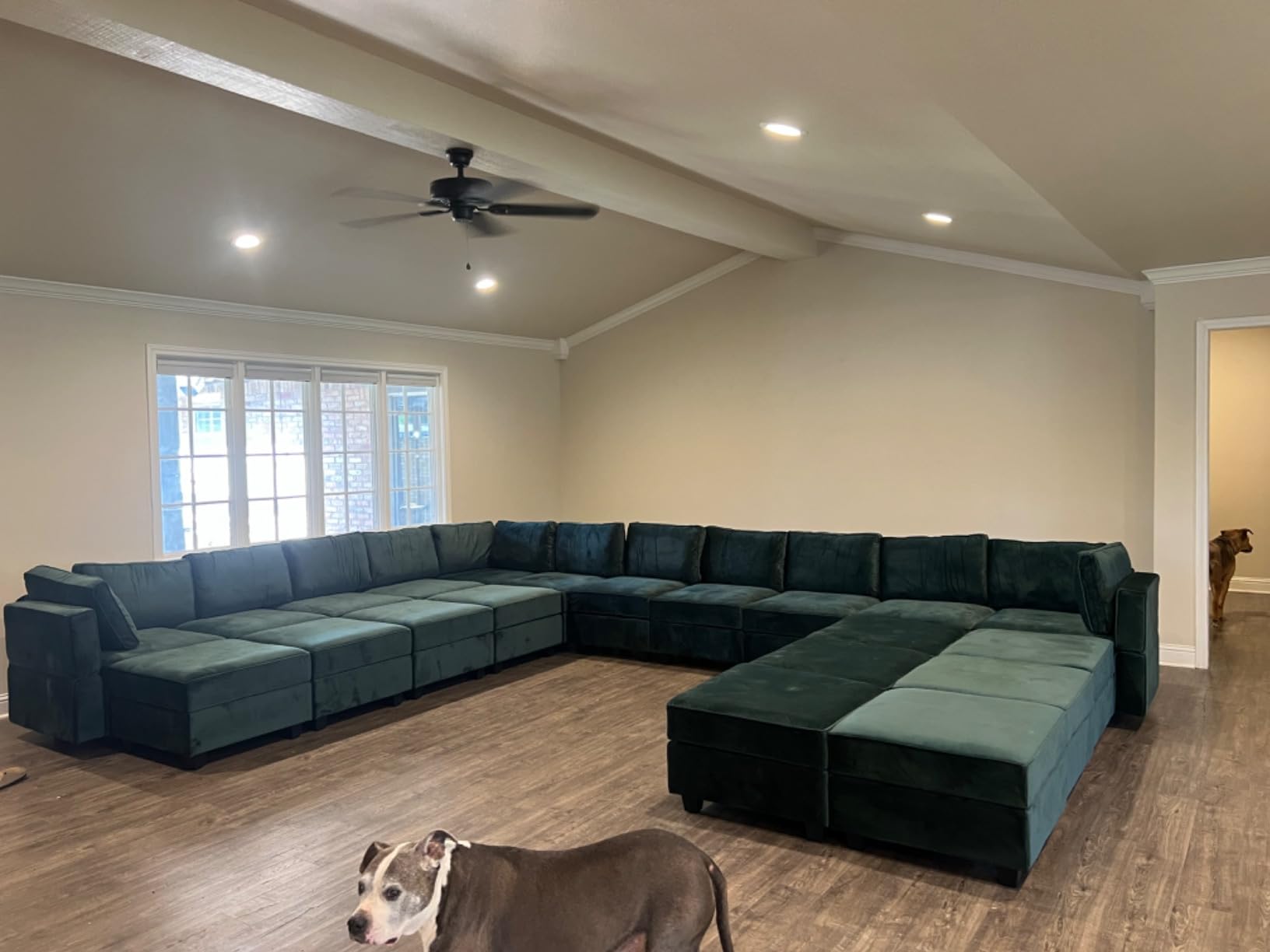 $129/mo - Finance Belffin Modular Large Sectional Sofa with Storage ...