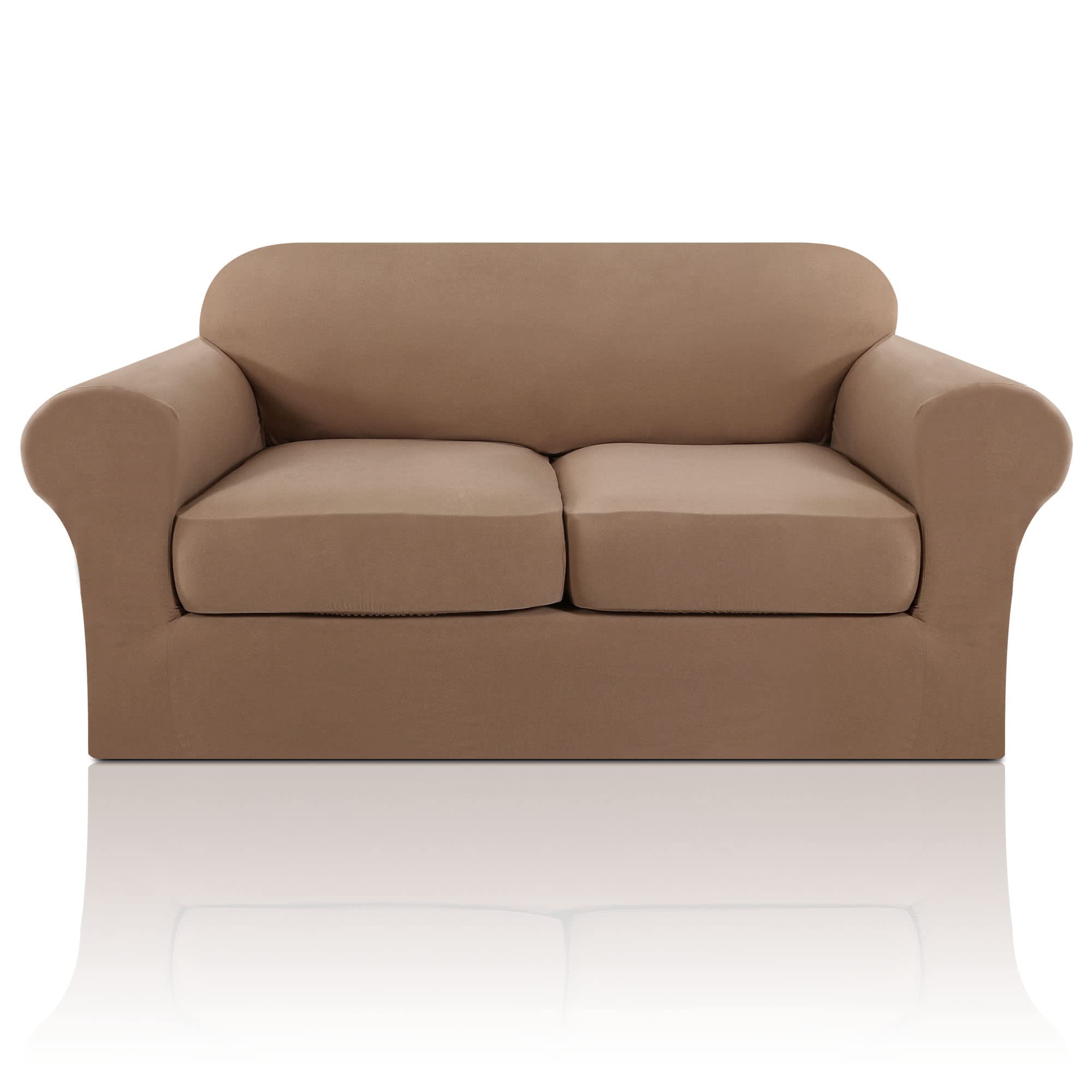 H.VERSAILTEX 3 Pieces Microfiber Stretch Sofa Slipcover Spandex Soft ...