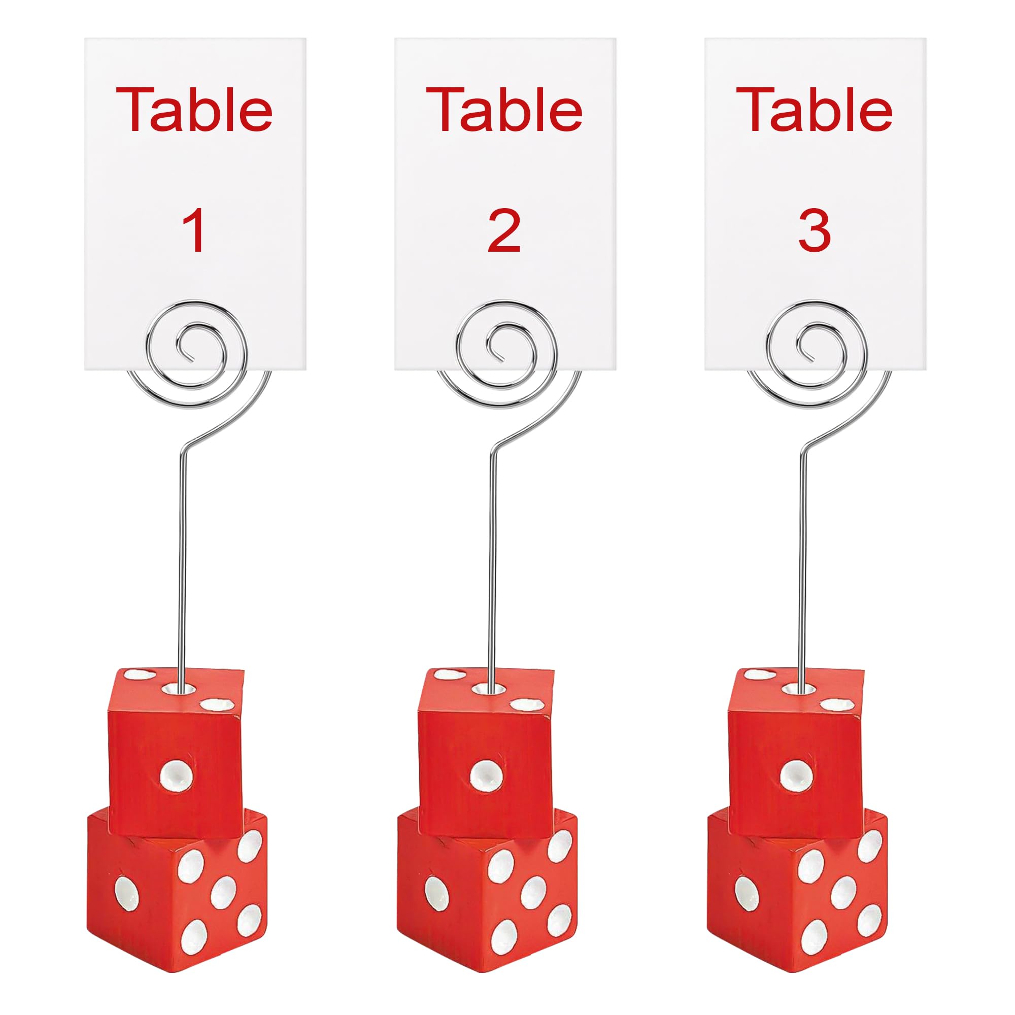 Amazon.com: Bunco Dice Table Number Stands - Premium Acrylic Place Card ...