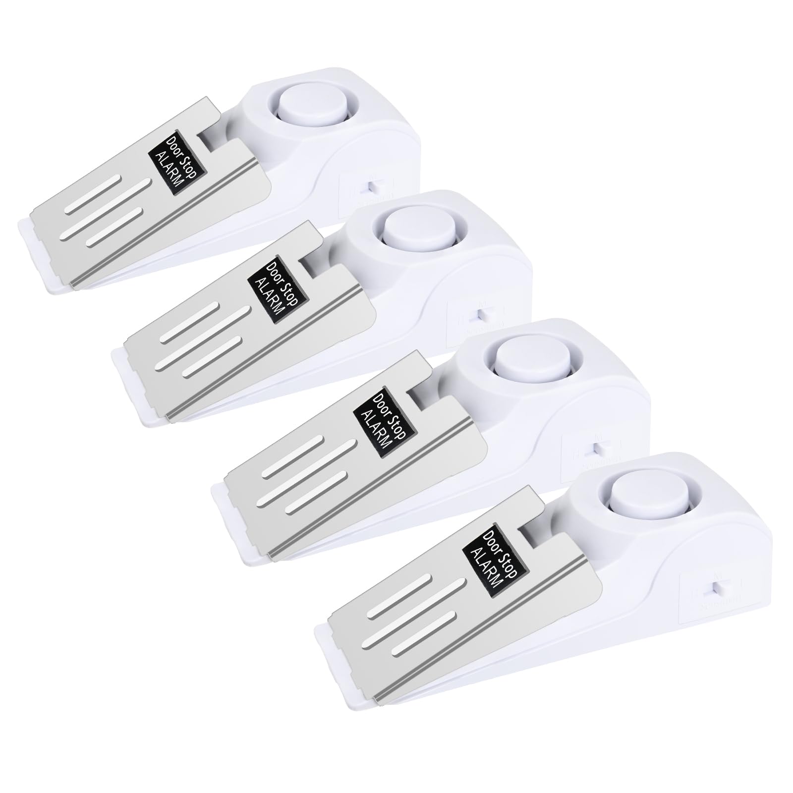 KOVOSCH 4 Pack Upgraded Door Stop Alarm, Security Door Stopper Wedge ...