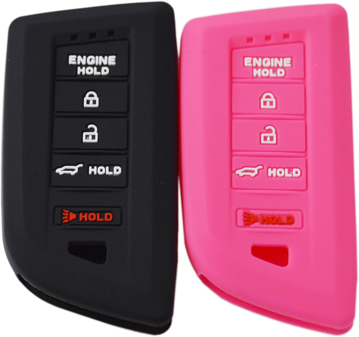 Amazon.com: Silicone Rubber Keyless Remote Smart Key Fob Case Cover ...