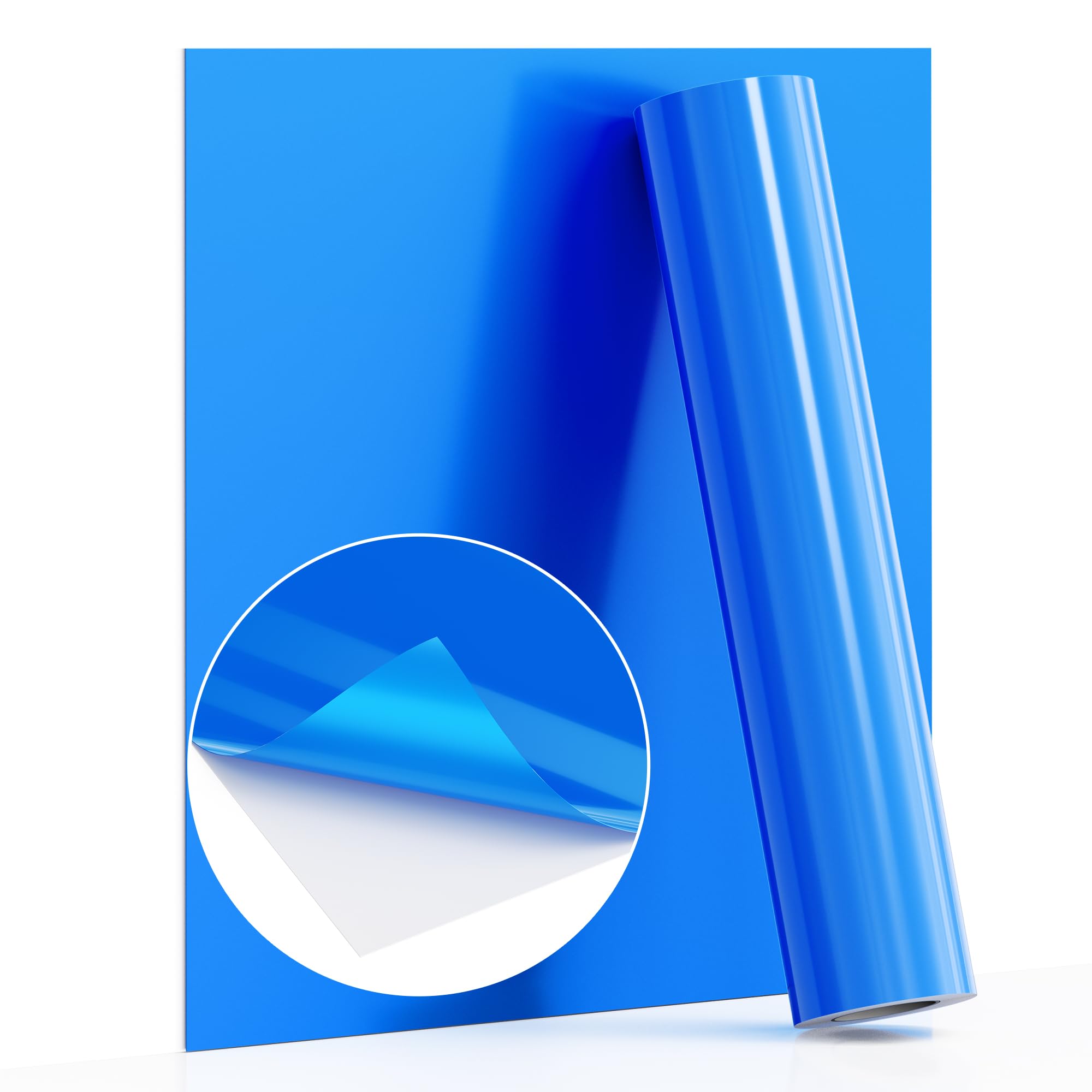 Amazon.com: JAVIGA Blue Permanent Vinyl, Blue Vinyl for Cricut ...