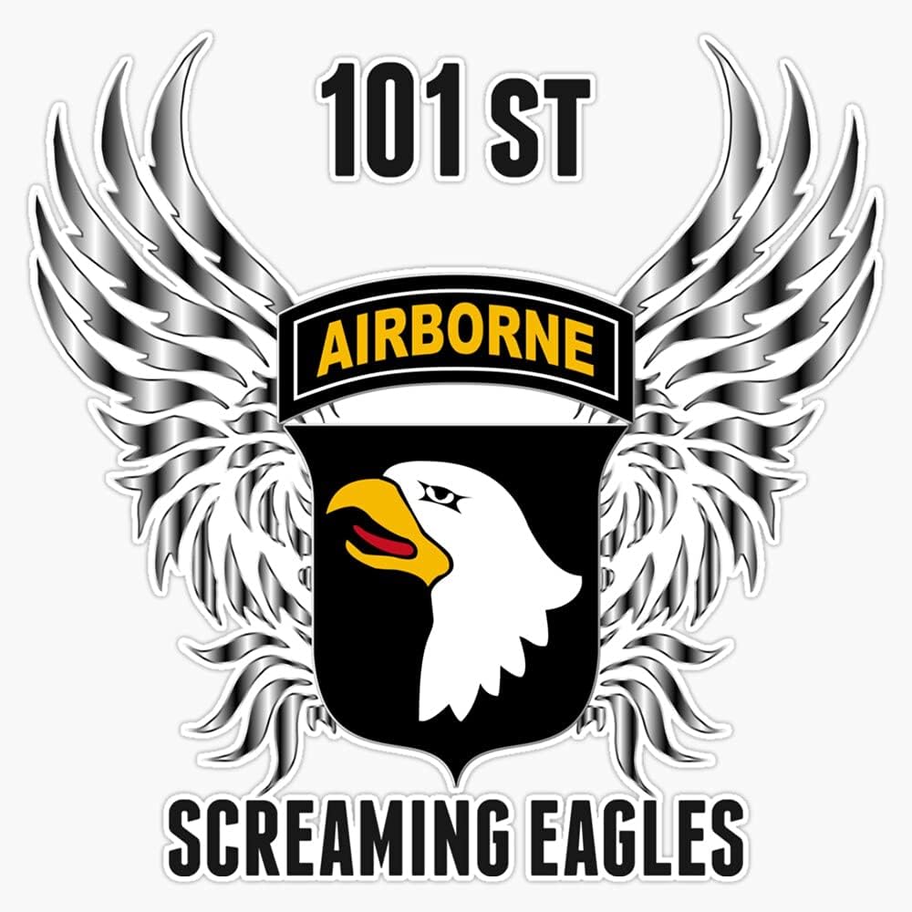 Amazon.com - 4-Pack:101st Airborne Logo Screaming Eagles Sticker (Logo ...