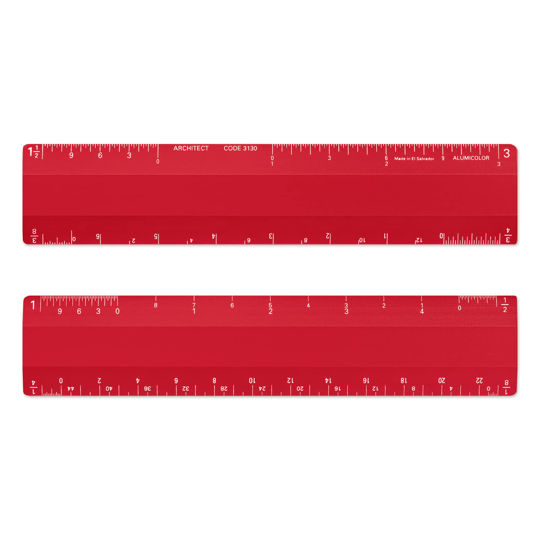 Amazon.com: Alumicolor Architect 6 inch Ruler Scale w/ 4 Bevel Design ...