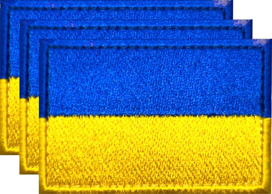 Amazon.com: DM 3Pack Ukraine Flag Embroidery Patches Tactical Ukrainian ...