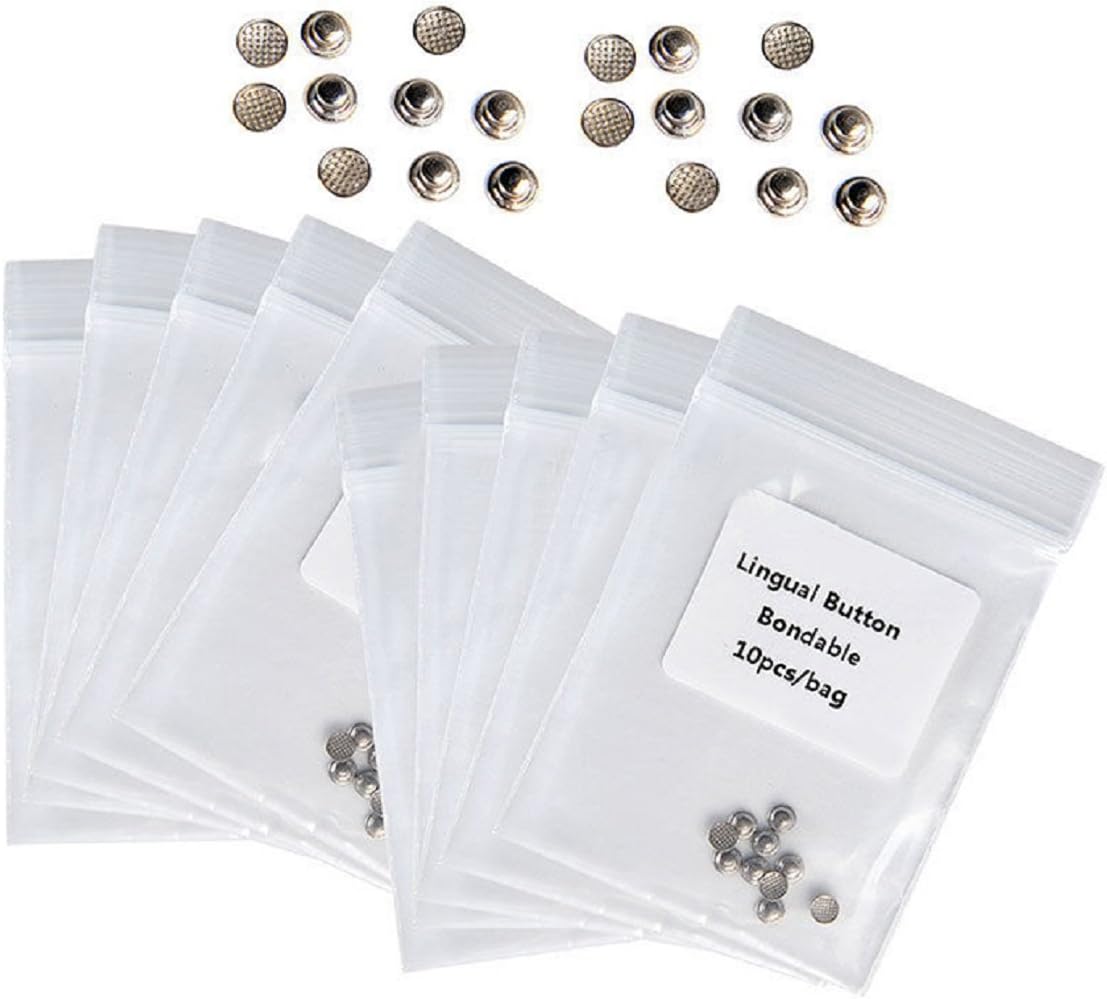 Amazon.com: Tinsay New Dental Orthodontic Lingual Buttons Bondable ...