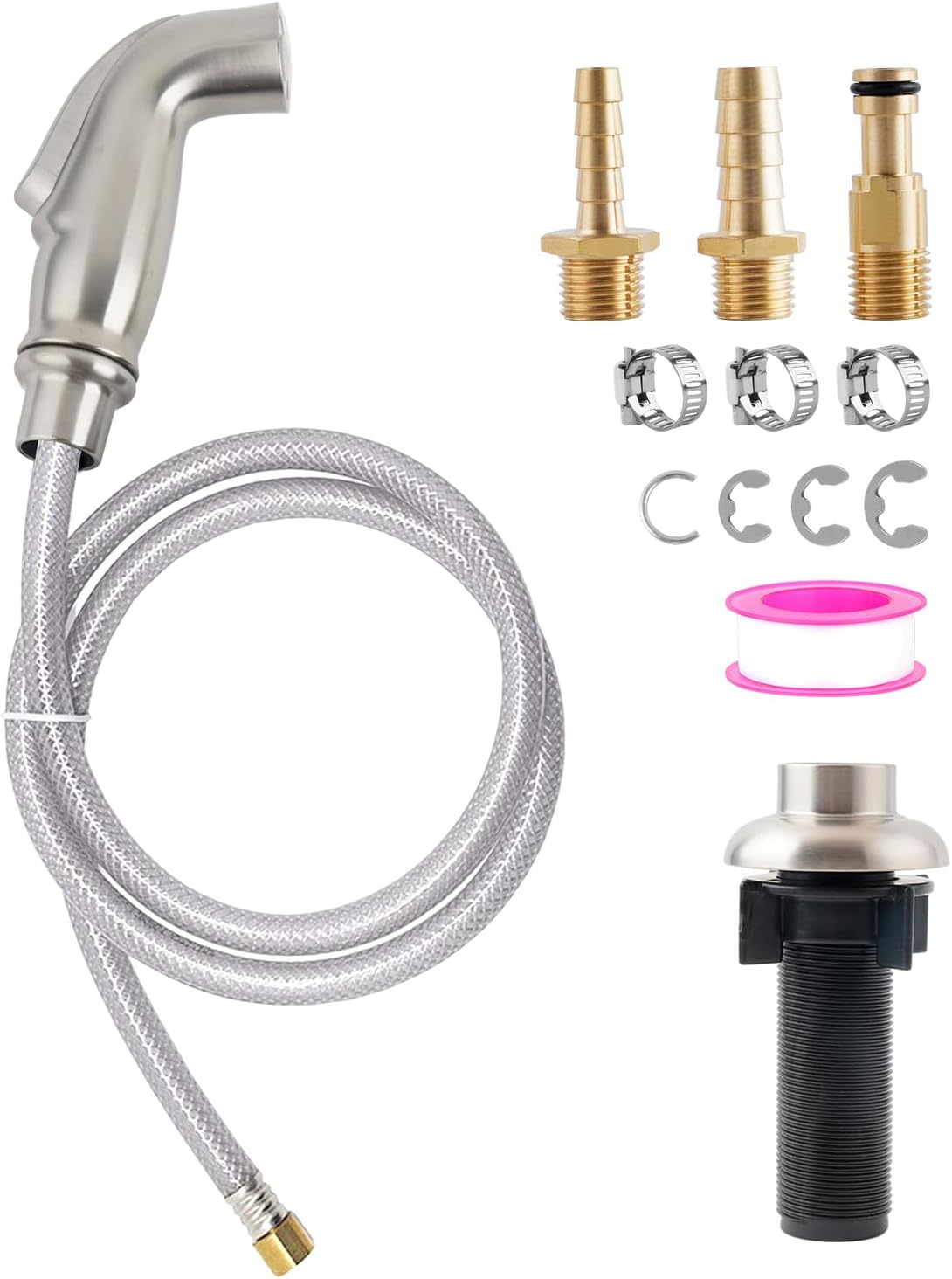 Moen 136103C Spray Head and Hose Assembly, Chrome - Faucet Spray Hoses ...