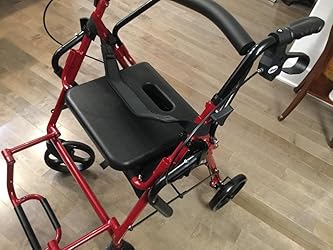 Drive Medical Duet Dual Function Transport Wheelchair Walker Rollator ...