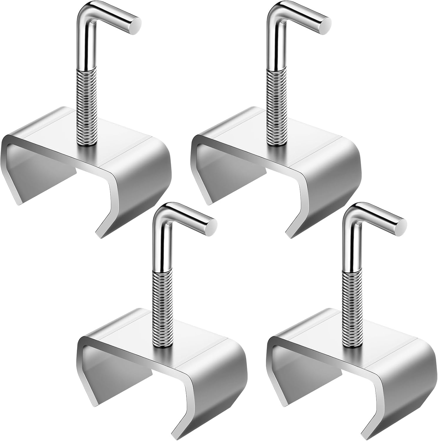 MorningRo 4 Pcs 1'' Bed Frame Rail Clamp Heavy Duty Zinc Plated Bed ...