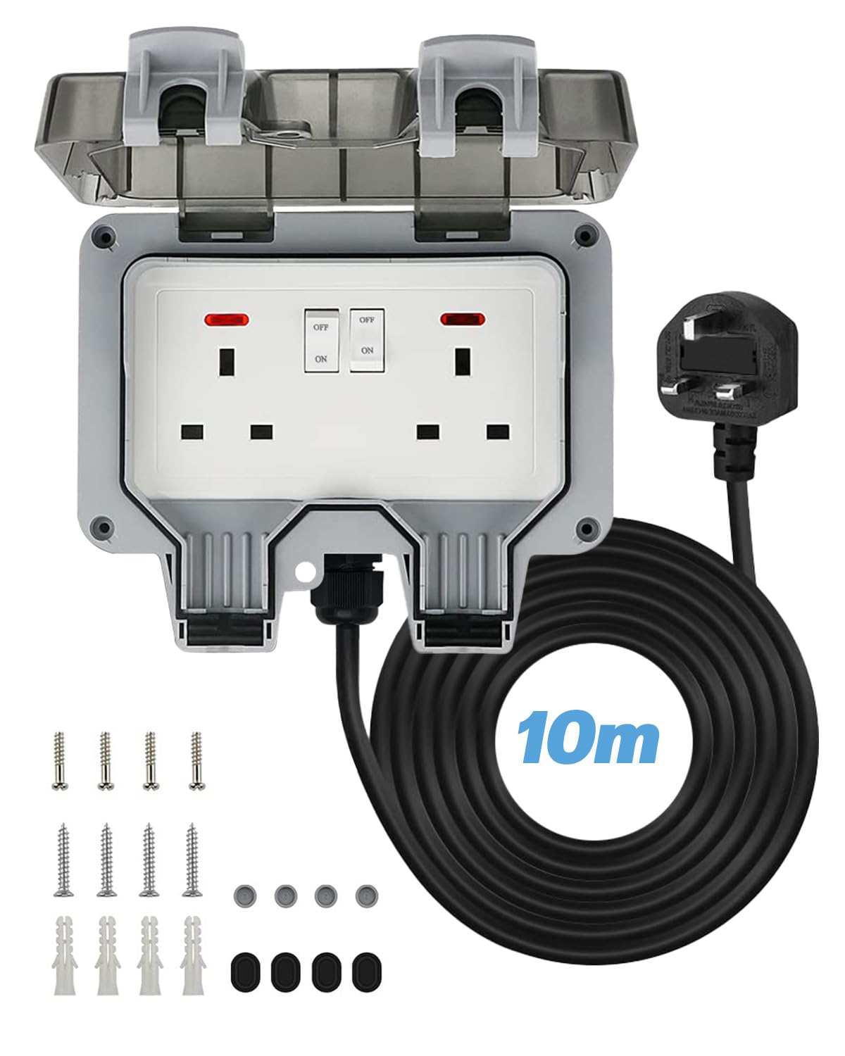 External Electrical Outlet 240v Accessories Truma Mains Outlet White