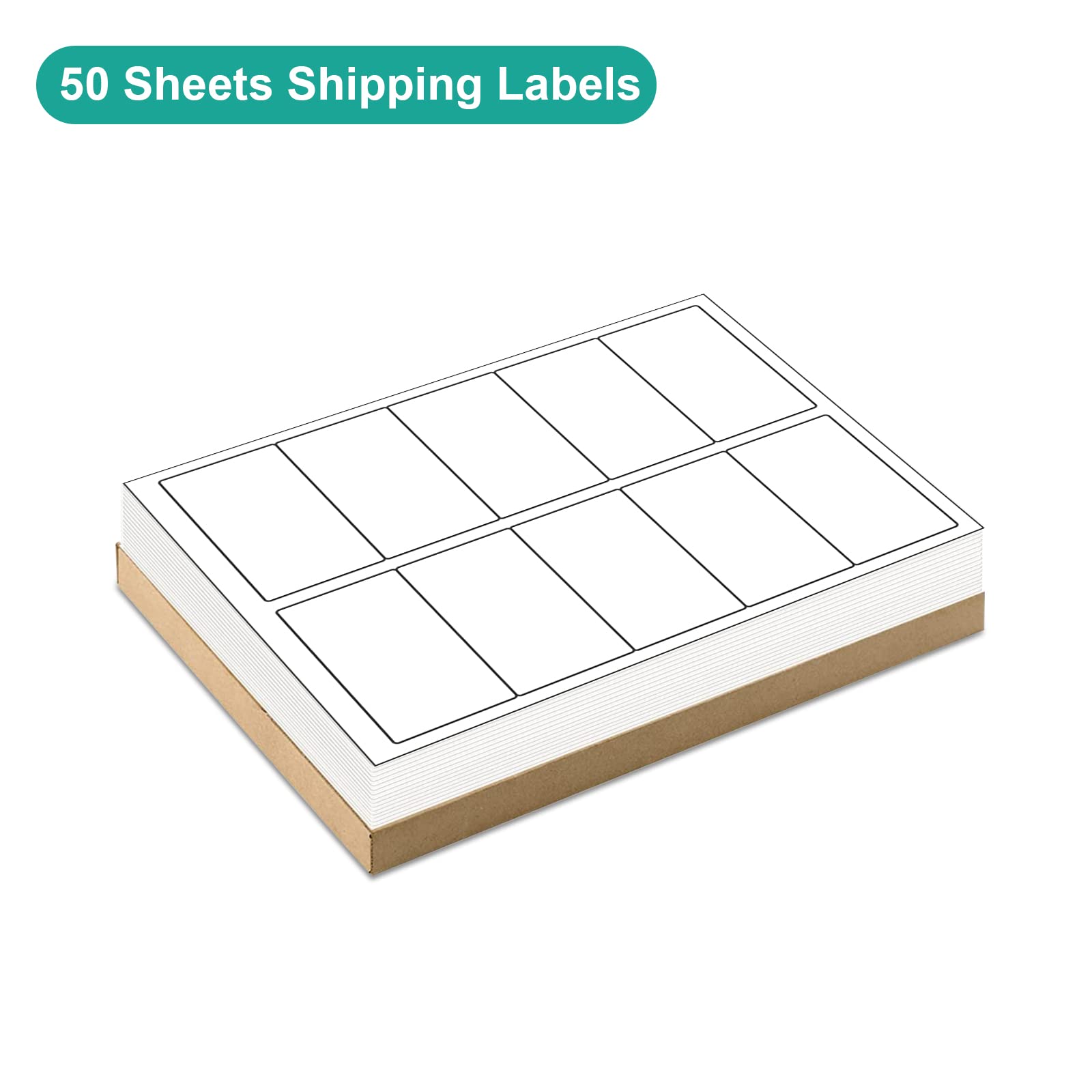 Snapklik.com : MFLABEL 2x4 Shipping Labels - 500 Adhesive Address ...