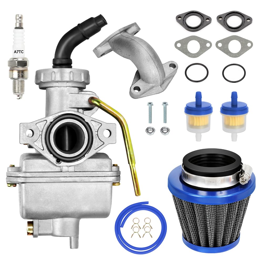 Amazon.com: FVRITO PZ20 Carburetor Air Filter Intake Manifold Kit for ...