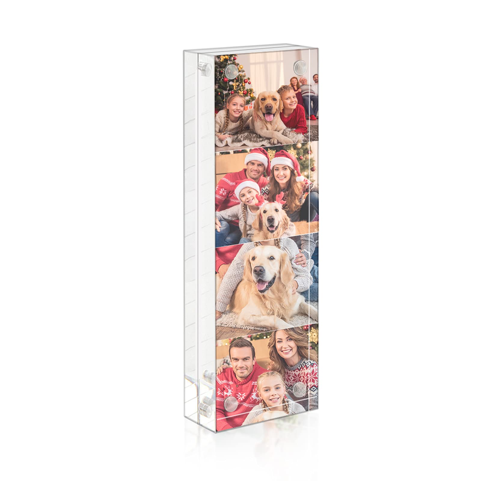 Buy NIUBEE Photo Booth Acrylic 2x6 Picture Frame, Double Sided Mini ...