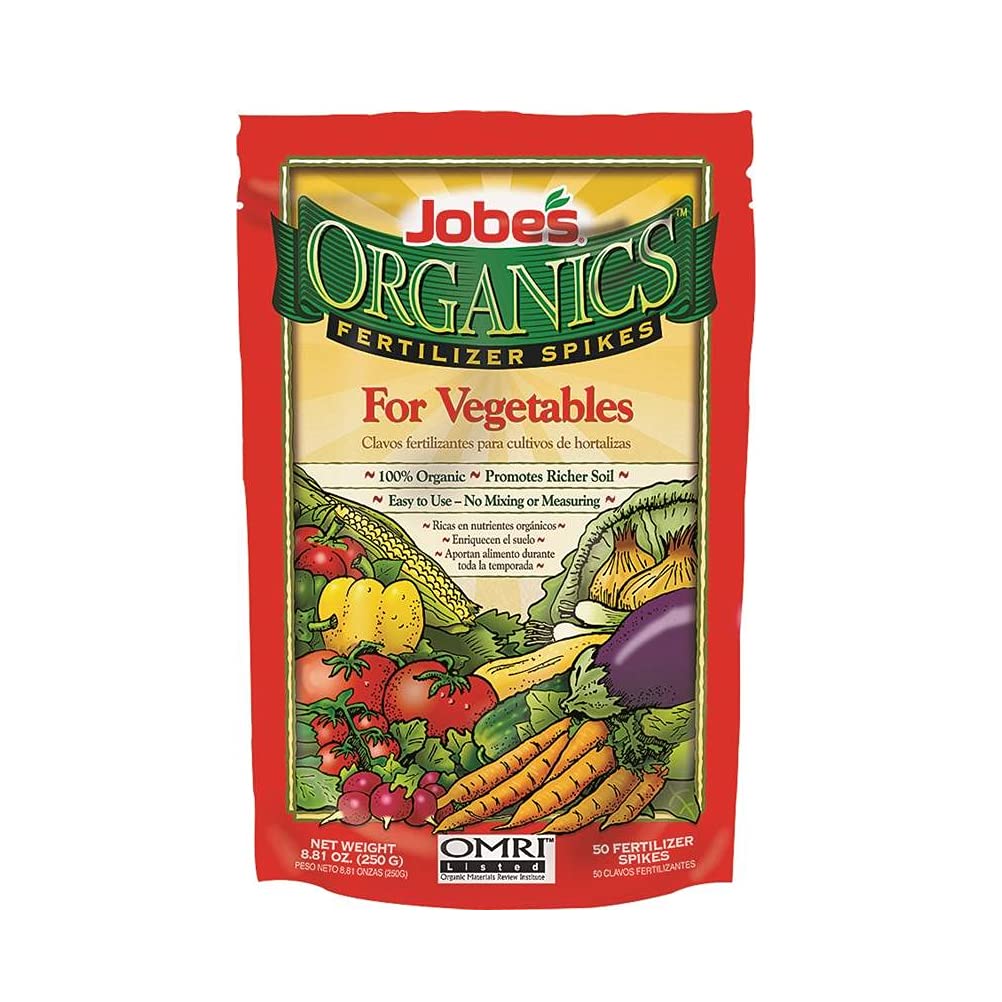 Amazon.com: Jobe's Organics Organic Fertilizer Vegetable Spikes : Patio ...