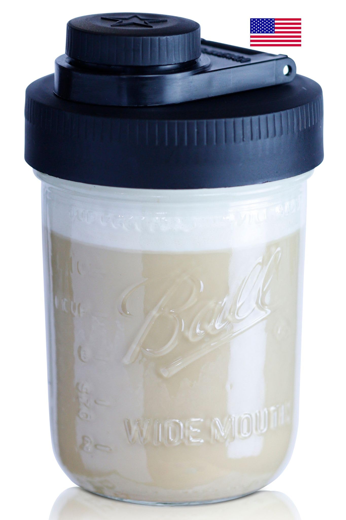 Amazon.com: Brewing America Creamer Jar with Pouring Lid, 1 Pint (16 oz ...