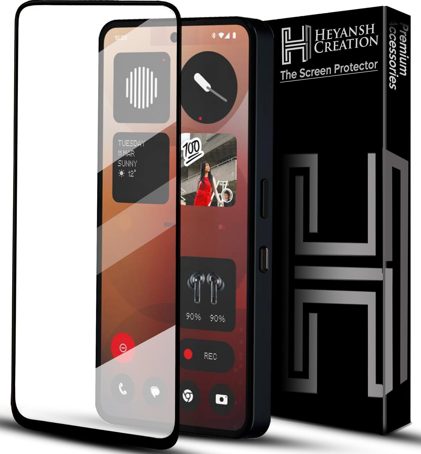 ANDYGLASSES Premium Tempered Glass Screen Protector Compatible For ...