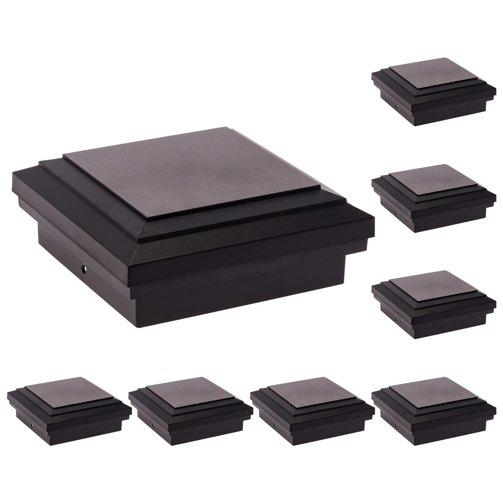 GreenLighting 8 Pack Dual Combo Post Cap Cover for 4x4 Nominal Wood ...