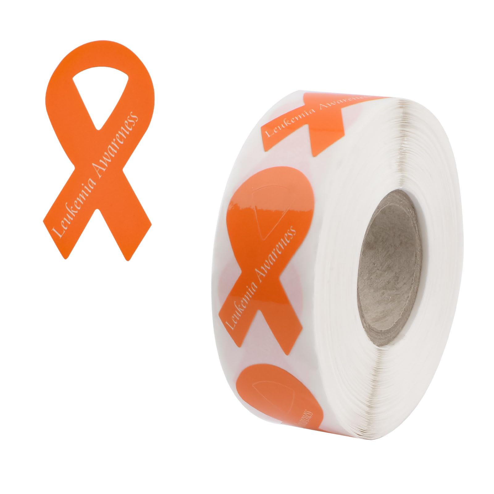Amazon.com: WANDIC Printed Orange Ribbon Stickers, 500pcs Leukemia ...