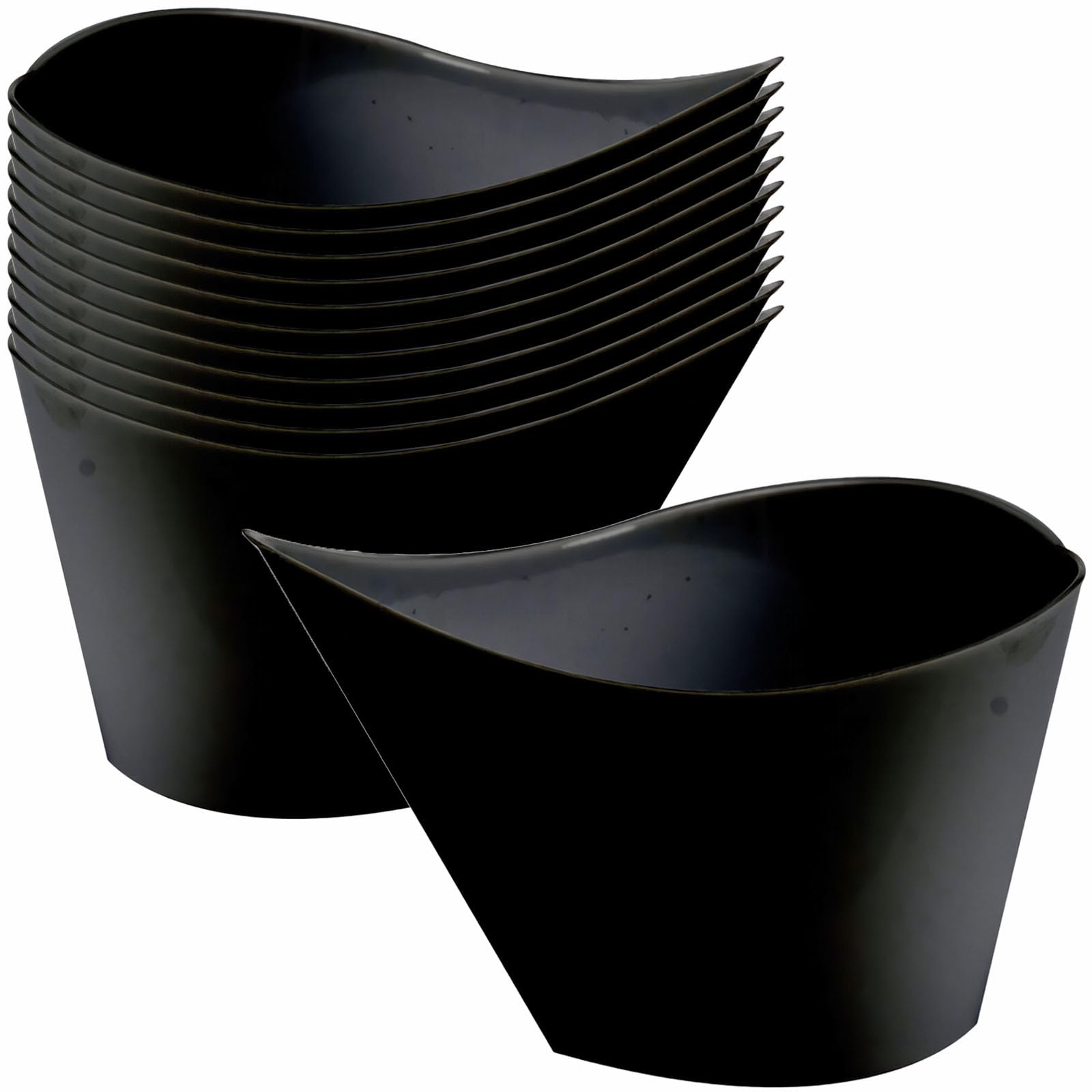 Amazon.com: Elegant MiniWare Black Teardrop Cup - Pack of 12 | Black ...