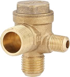 AILOOCEDI 1PCS 3-Way Air Compressor Valve Male Threaded, Male Thread 90 ...