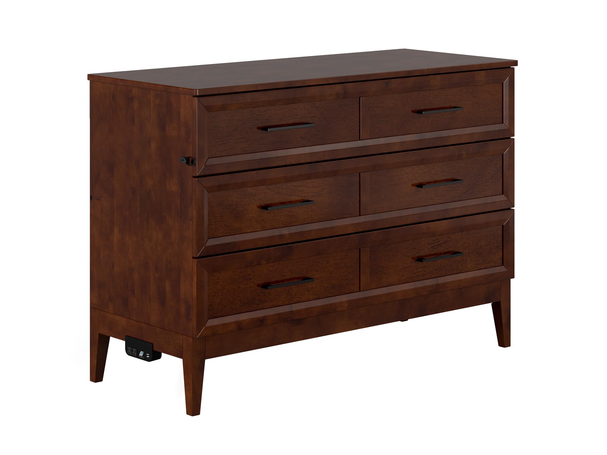 Amazon.com: AFI, Sienna Full Murphy Bed Chest with Built-in Charger ...
