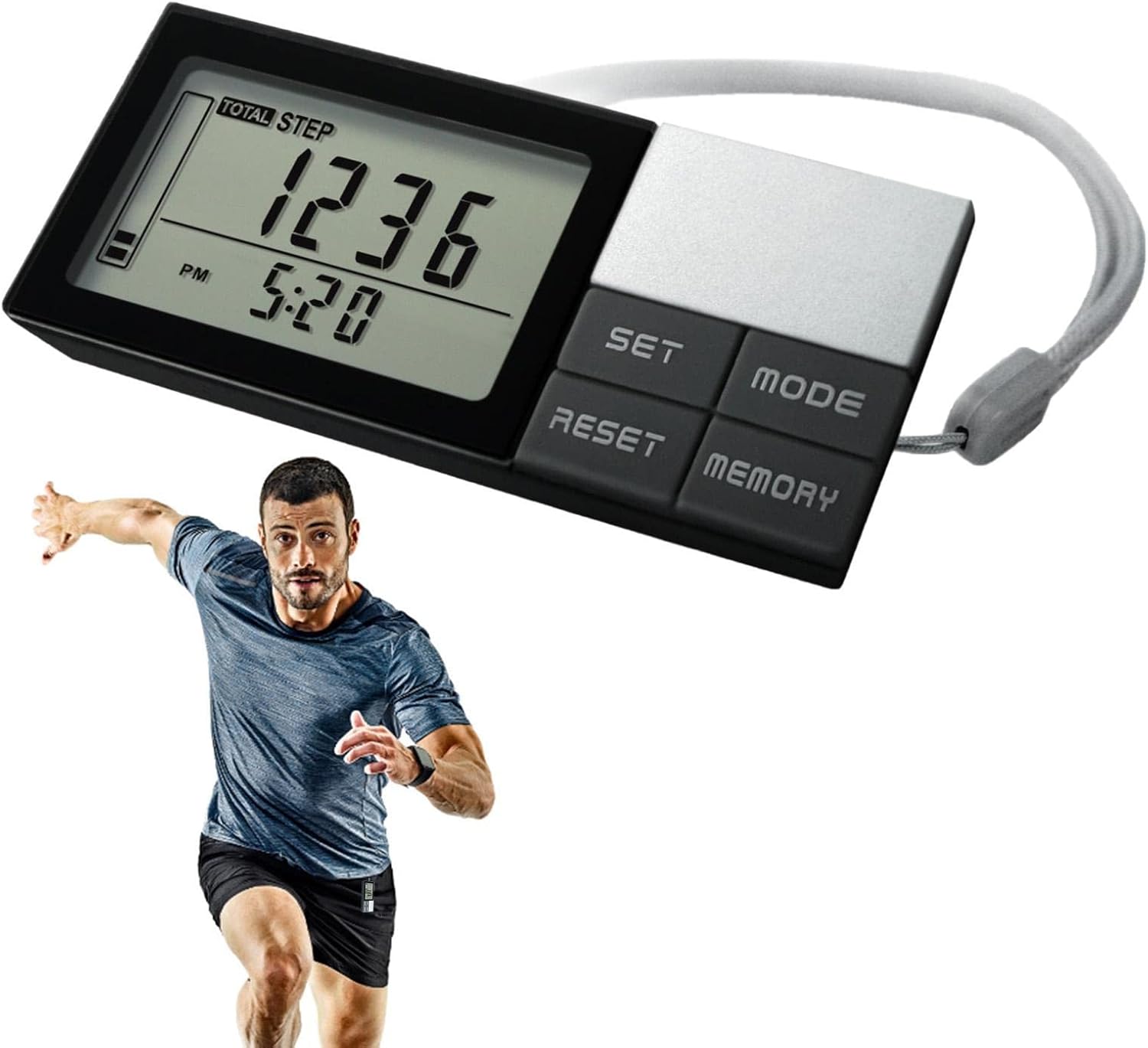Aferzov Podómetro para Caminar,El Mejor podómetro con Pantalla LED ...