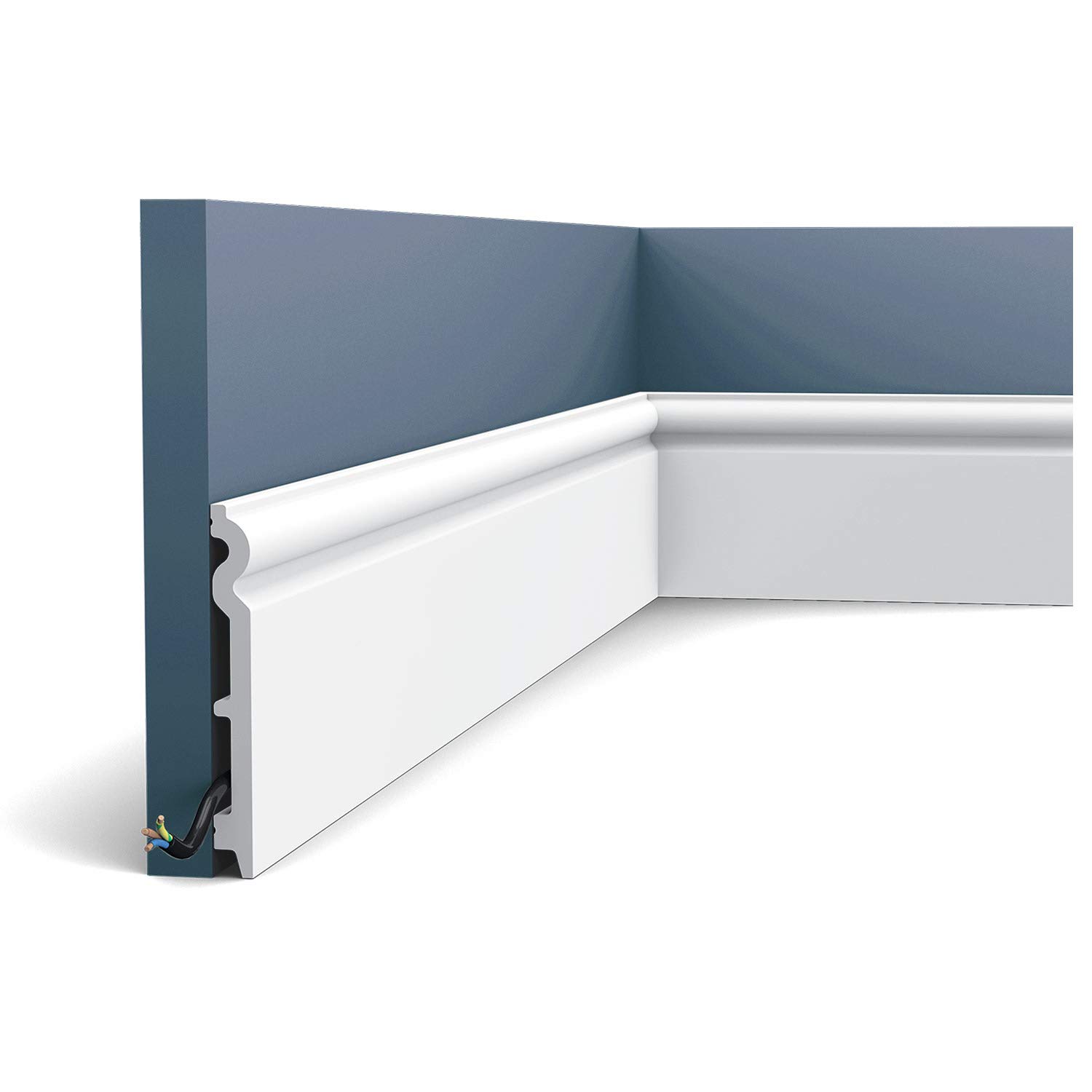 Amazon.com: Orac Decor | High Impact Polystyrene Baseboard Moulding ...