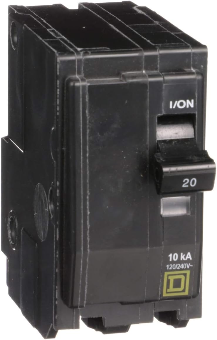 Square D Circuit Breaker, 20 Amp, 3-Pole, QO320 - Magnetic Circuit ...