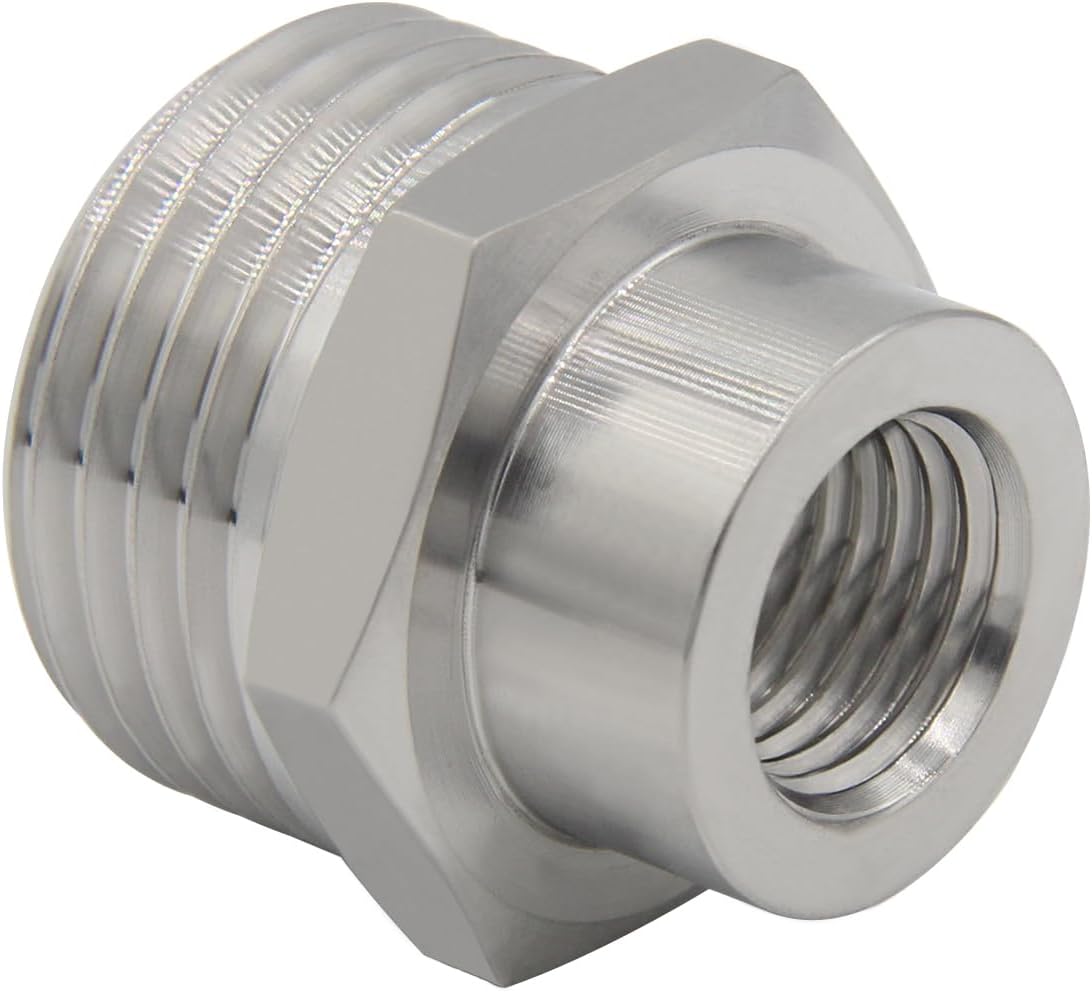 Amazon.com : Beduan Garden Hose Adapter, 3/4" GHT Male x 1/4" NPT Female Stainless Steel ...
