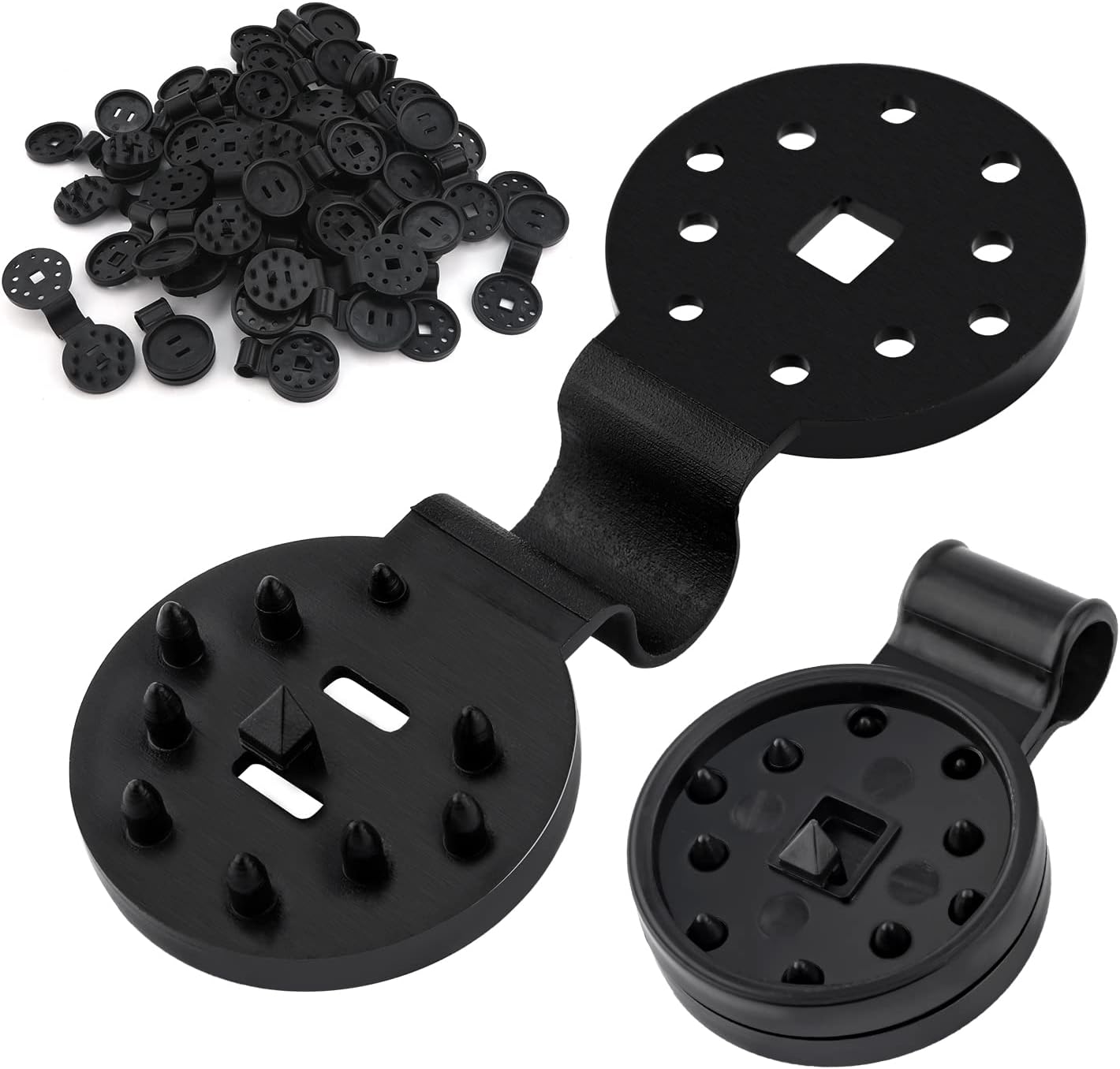 Zeyevan Black Sunshade Clip Shade Cloth Clip, 20pcs Sunshade Net Clamp ...