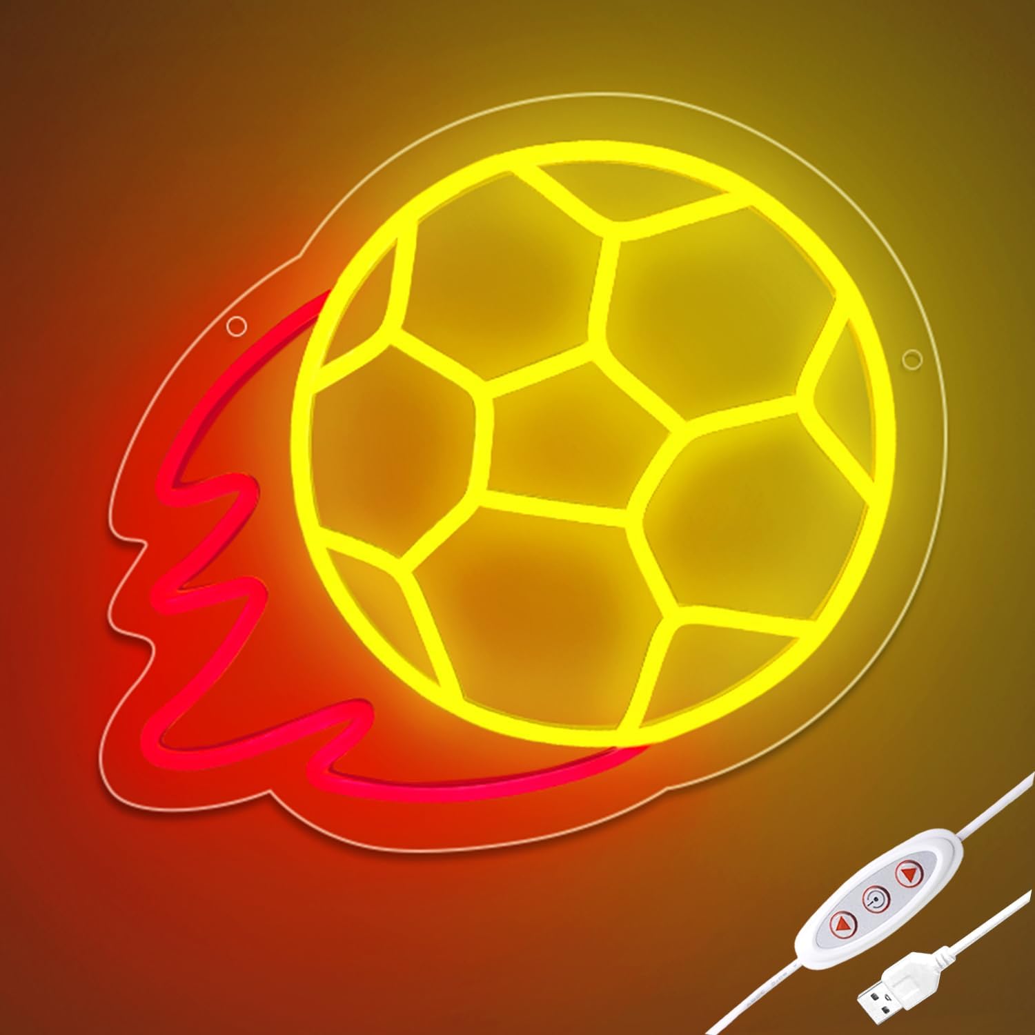 vimeepro Football neon Sign，Dimmable LED Neon Signs for Wall Decor ...