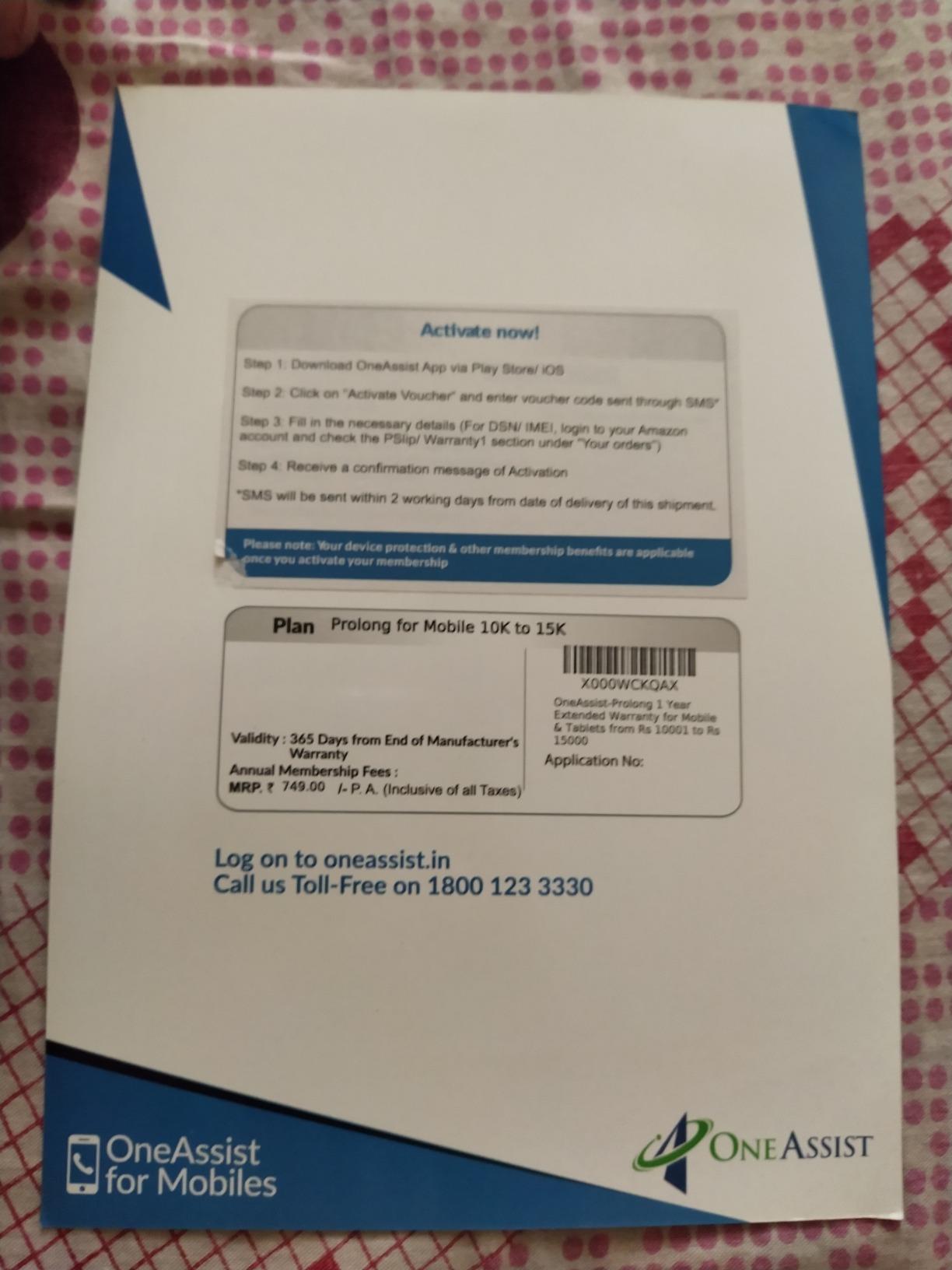 OneAssist-Prolong 1 Year Extended Warranty for Mobile and Tablets from ...