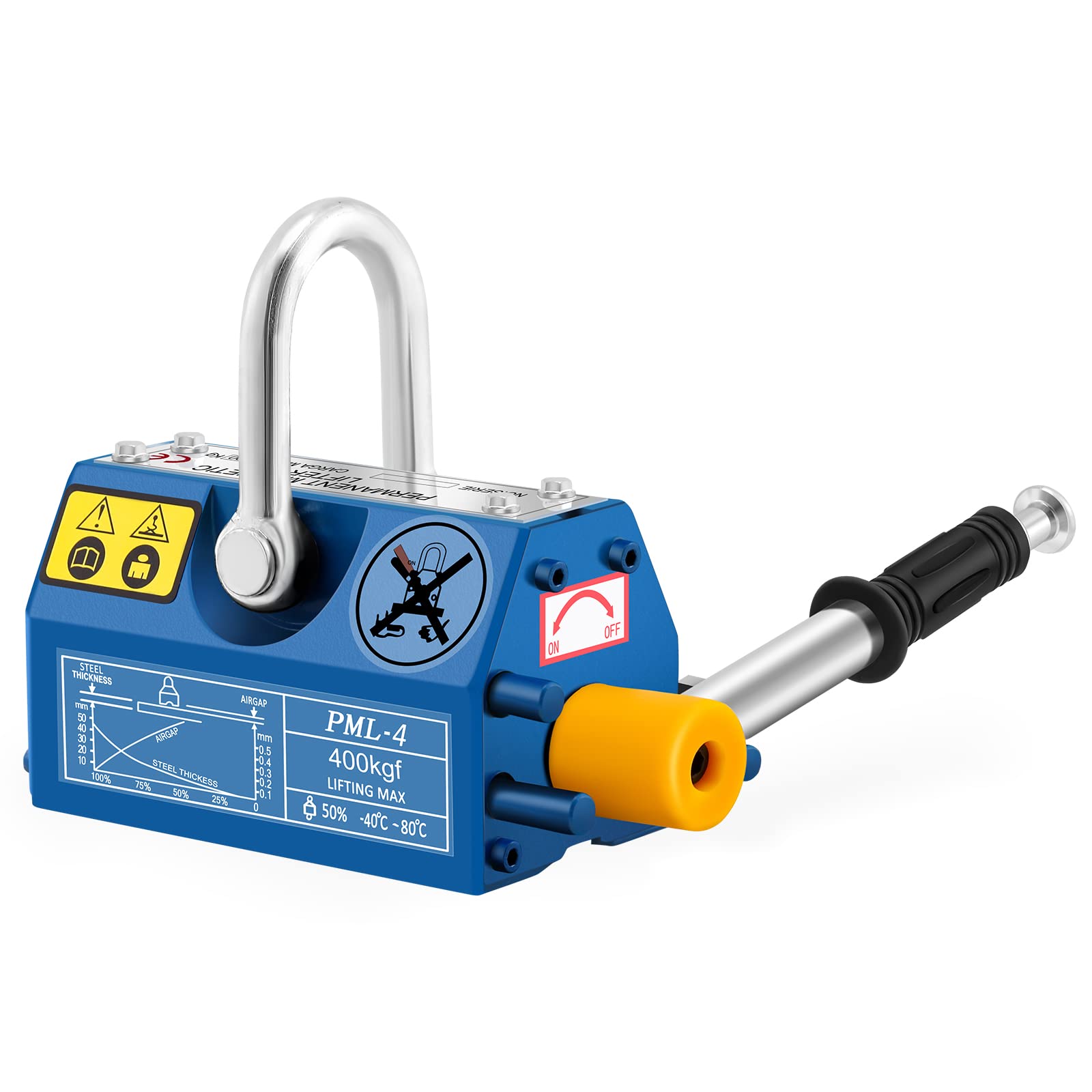 Mxmoonant 880lb Permanent Magnetic Lifter Magnet Lifting Hoist with ...