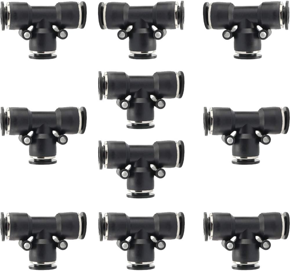 Amazon.com: Metaland 1/2" OD Push to Connect Tee Fitting 3 Way T Shape ...