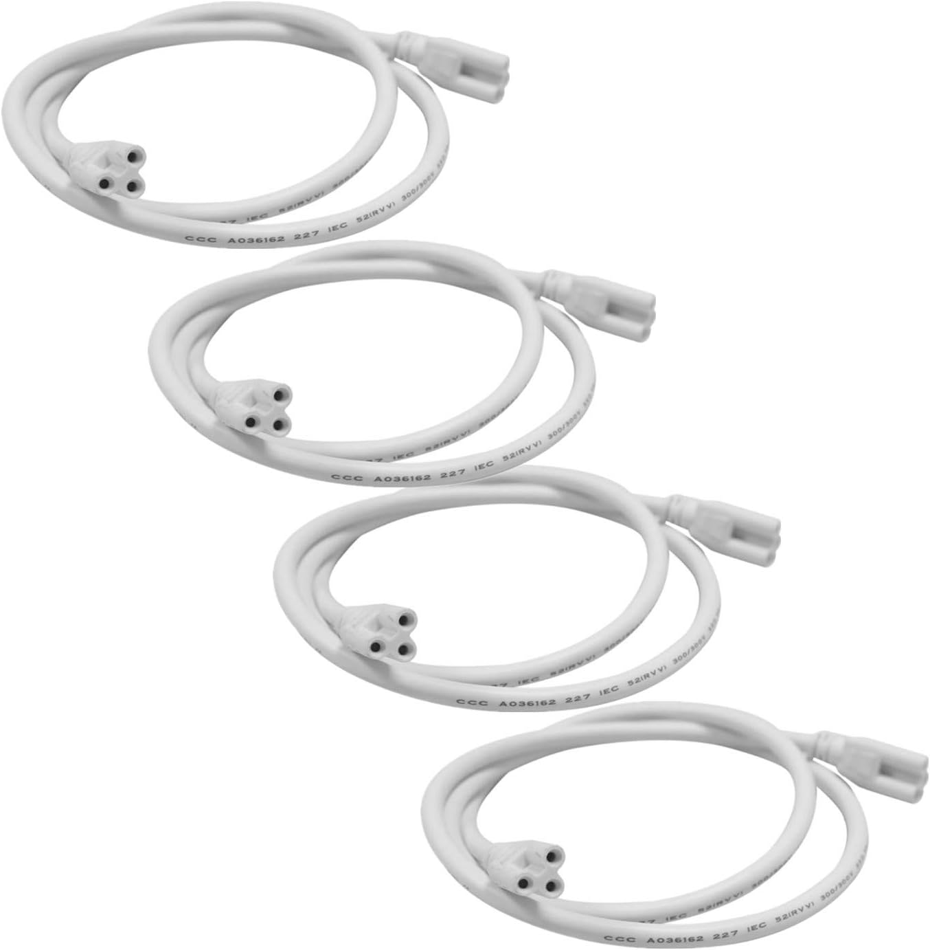 Amazon.com: T5 T8 LED Lamp Connectors Akamino 4 Pack Double End 3 Pin ...