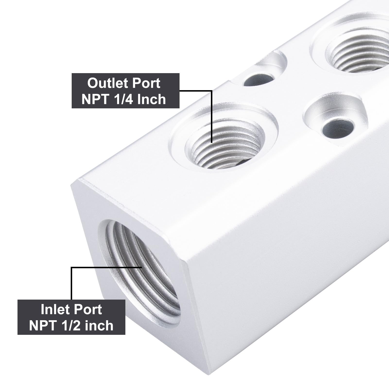 Snapklik.com : 2PCS Air Manifold, 3 Way 5 Port Air Compressor Manifold ...