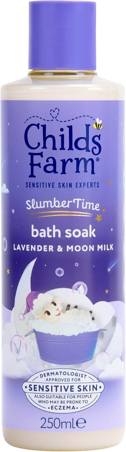 Childs Farm SlumberTime Sleep Bath Soak, Calming Lavender & Moon Milk ...