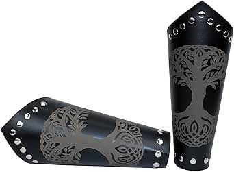 Amazon.com: Knight Gauntlets Retro Buckle Fastening Mercenary Arm ...