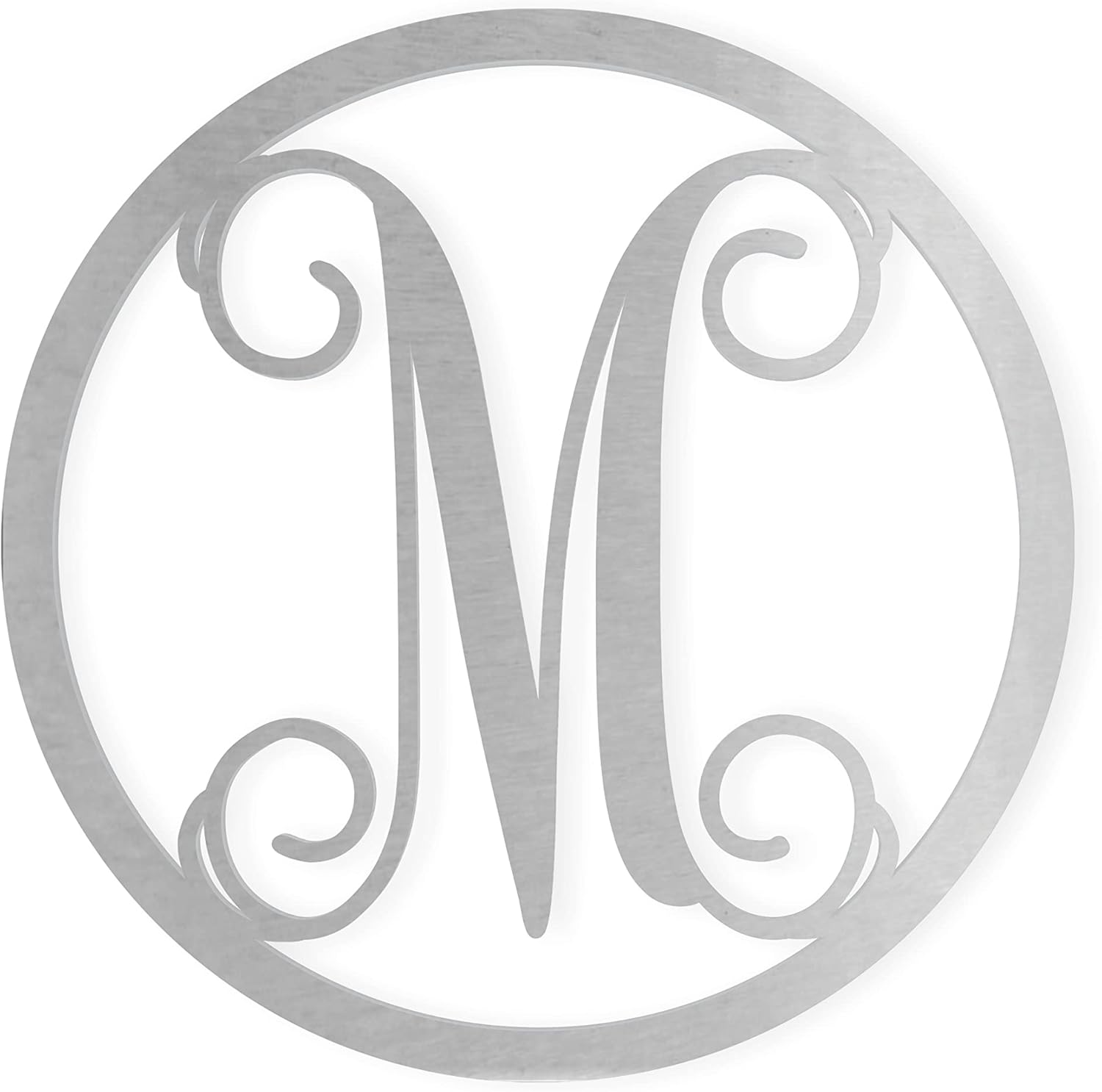 Amazon.com: Metal Letter M, Metal Monogram for Outdoor Wreaths, Wall ...