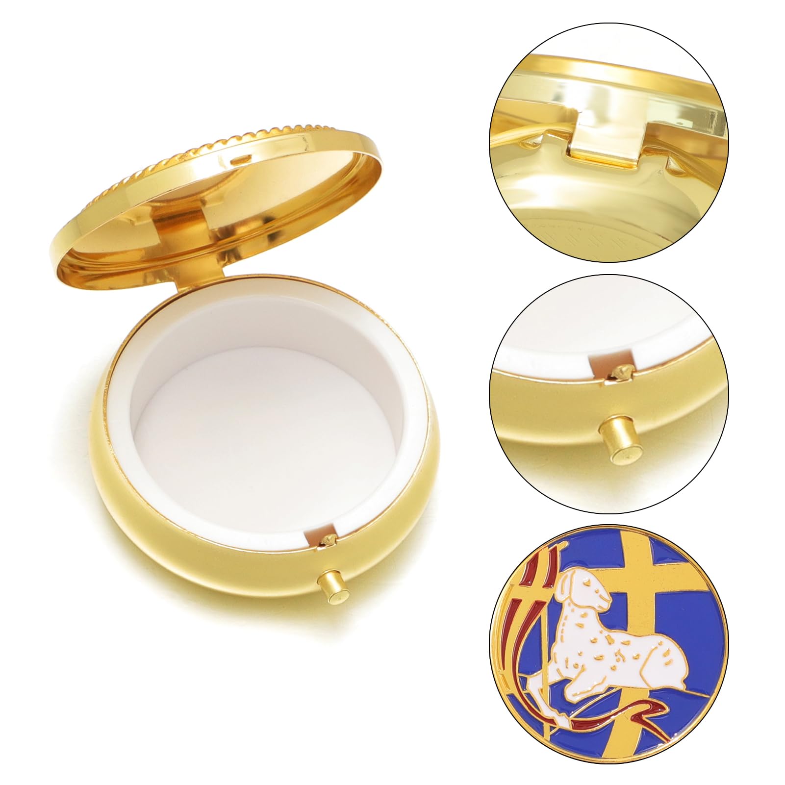 Snapklik.com : Pyx For Communion Host Catholic, Baptism Keepsake Box ...