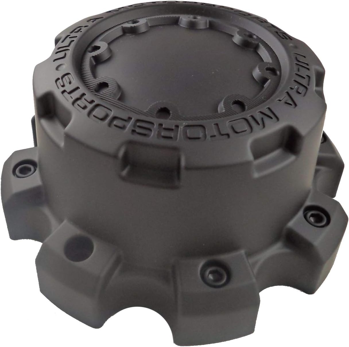 Amazon.com: Ultra Motorsports 8 Lug Matte Black Wheel Center Cap Set of ...