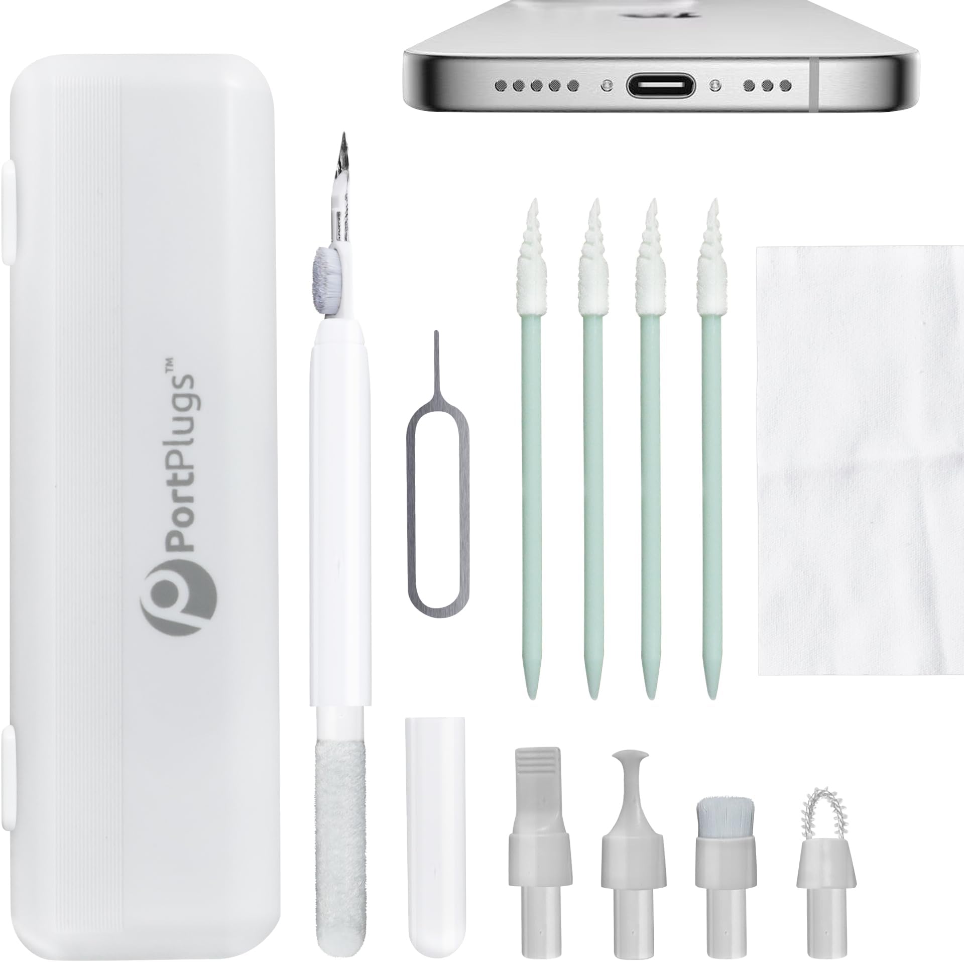Amazon.com: PortPlugs - 11-in-1 iPhone Cleaning Set, Cleaner Multi-Tool ...