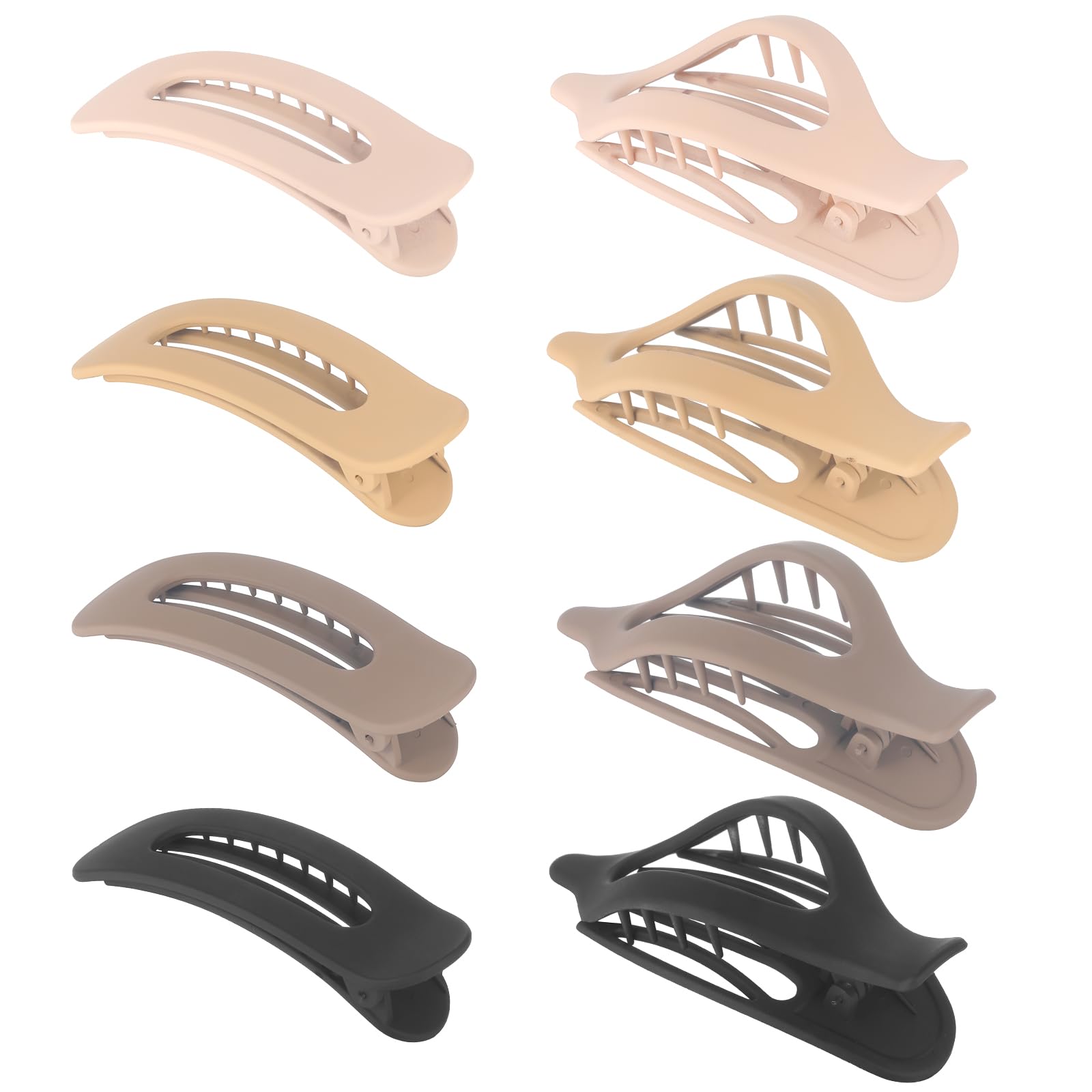 Amazon.com : Flat Hair Clips 8 Pack, French Concord Hair Clips Multi ...