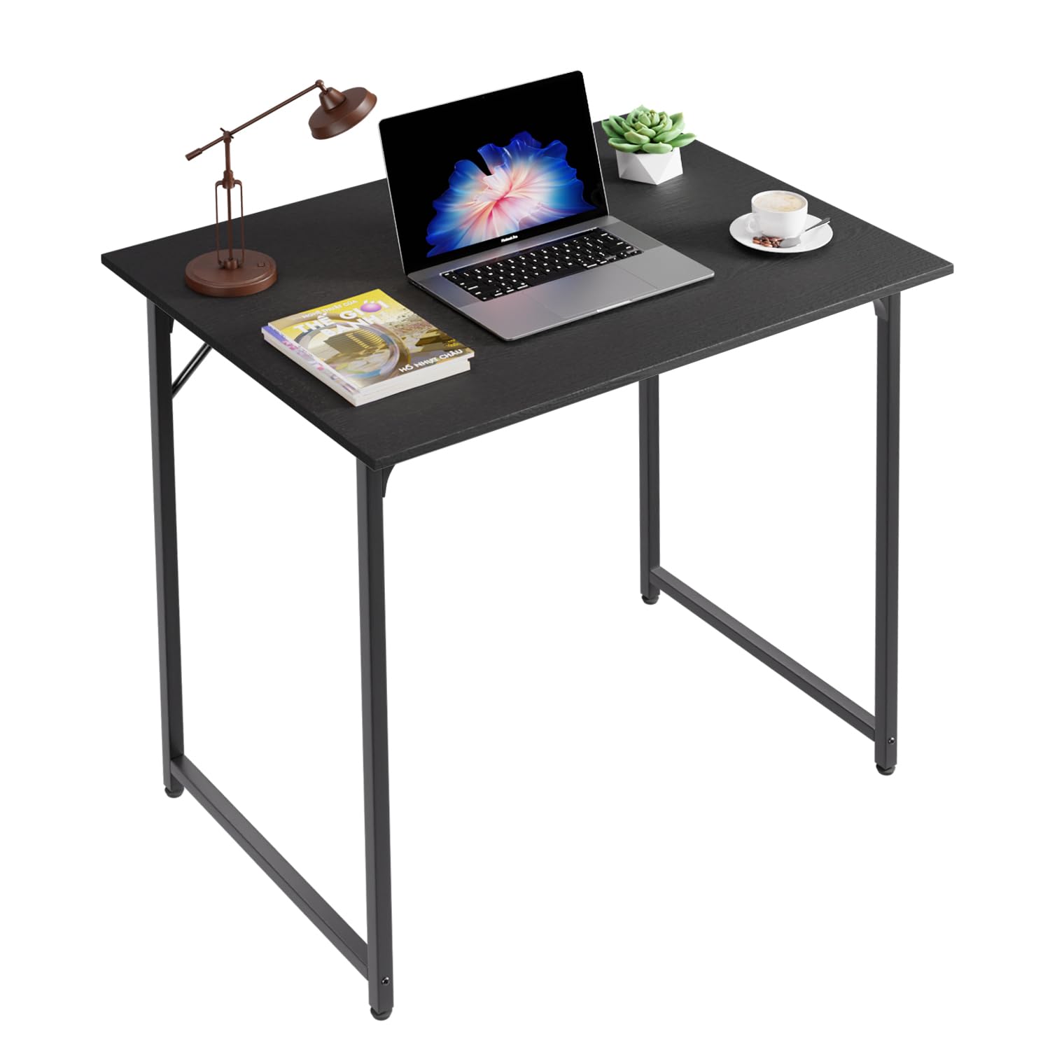 Amazon.com: Ckofgdsue Small Desk,Computer Desk,Metal Frame Office Desk ...