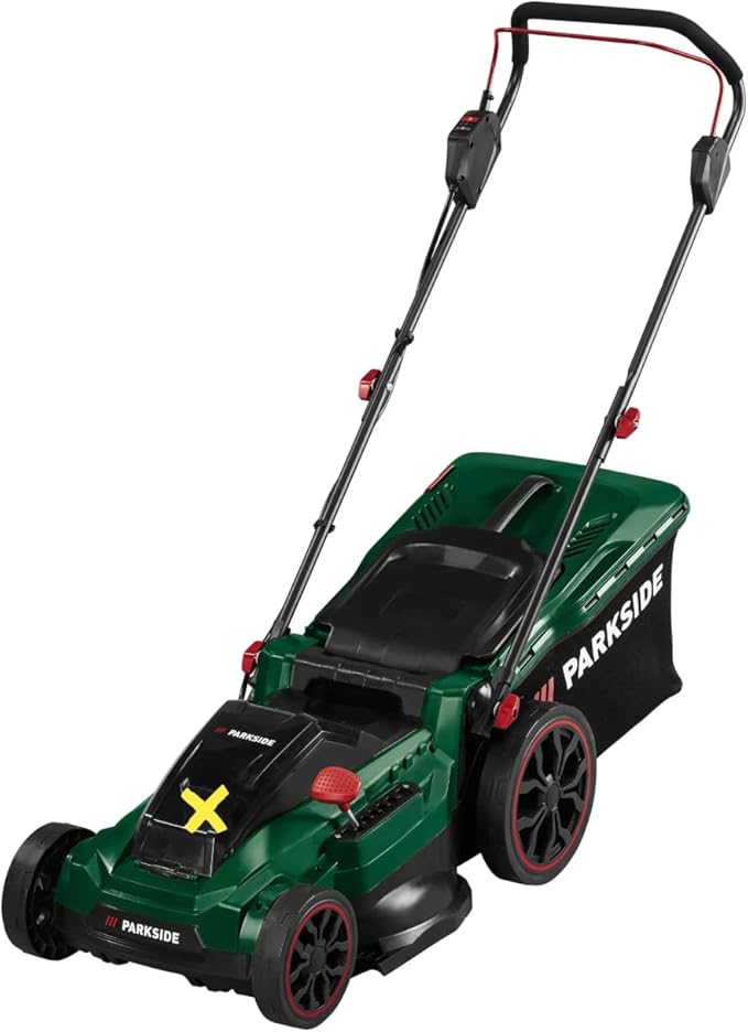 PARKSIDE® Cordless Lawn Mower X20V Parkside PRMA 40-Li A2, 7 Cut ...