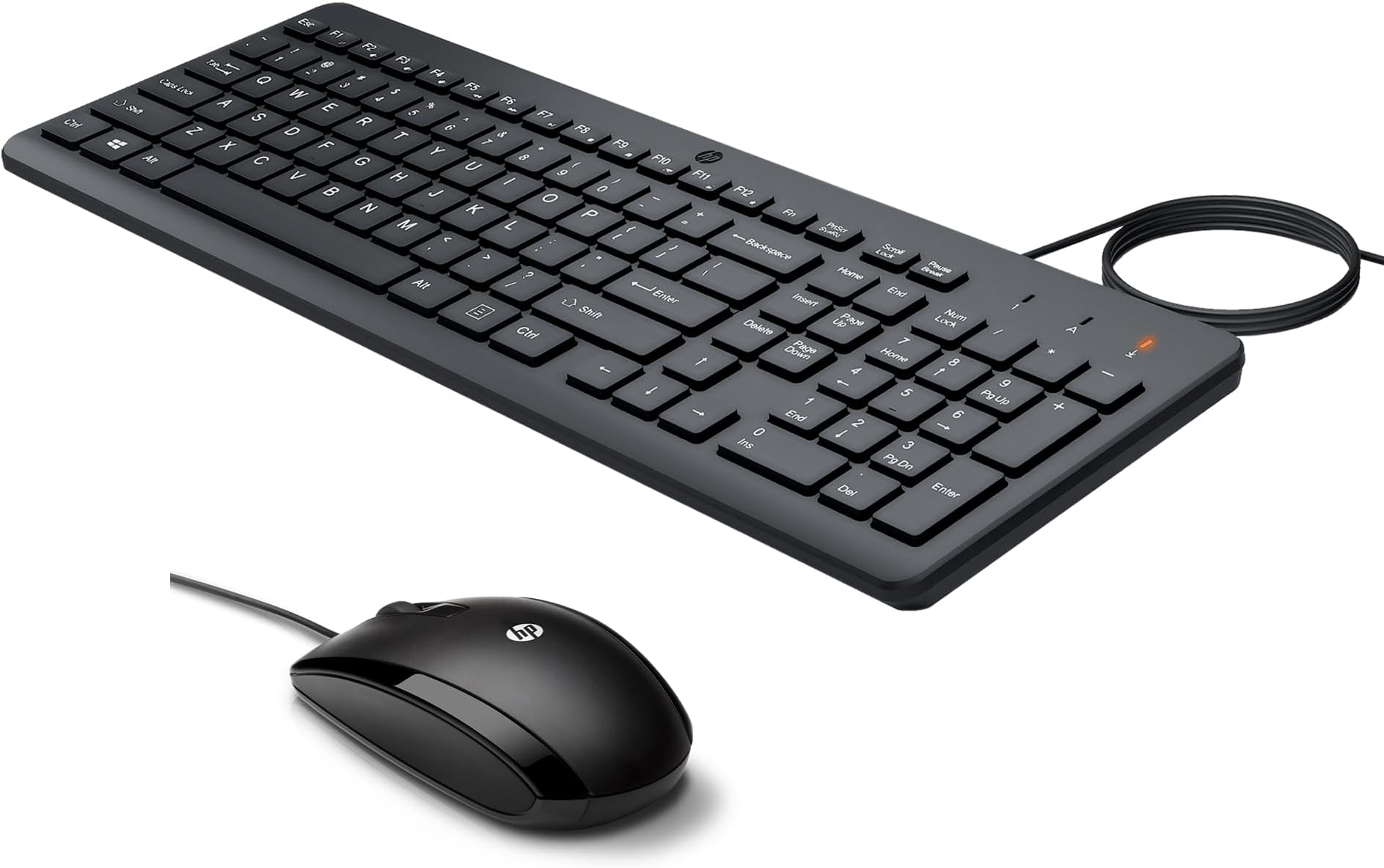 Amazon.com: Bundle of HP X500 Wired USB Mouse & HP 150 Wired Keyboard ...