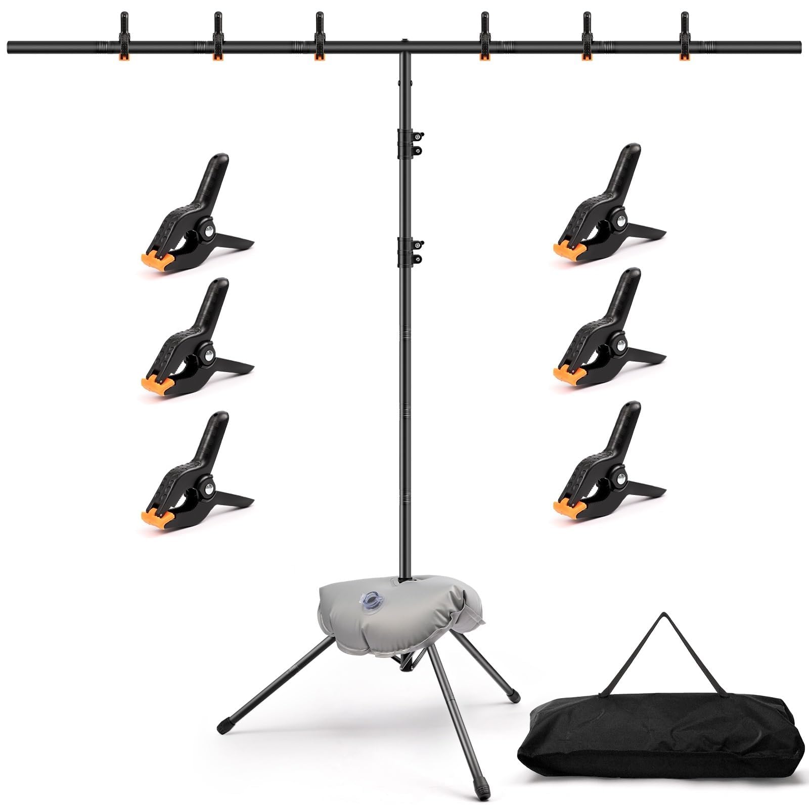 Amazon.com : Svopy T-Shape Backdrop Stand Kit - 8 x 5.3ft Adjustable ...