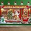 Amazon.com: Christmas Party Photography Backdrop Banner Santa's Toy ...