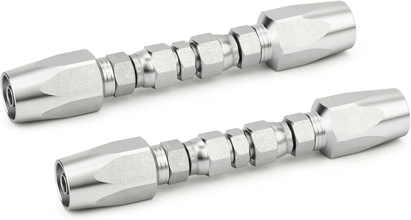 Amazon.com: TAISHER 2PCS Hydraulic Hose Repair Kit 1/4" Reusable ...