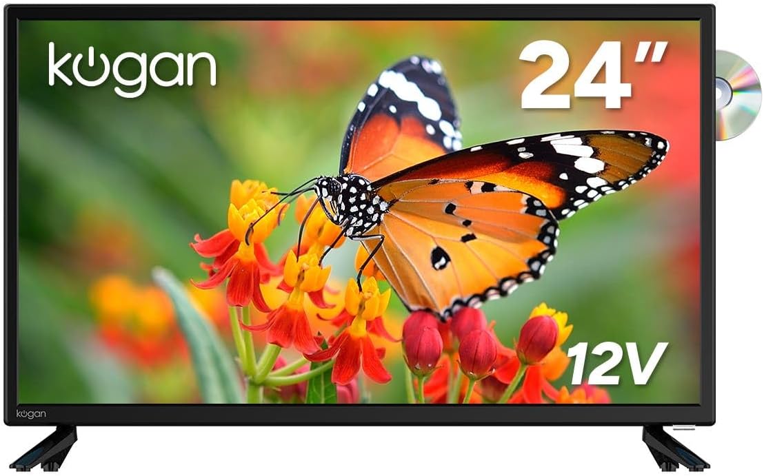 Kogan 24" LED 12V TV & DVD Combo - H65N - KALED24DH65NA - 24 Inch: TVs ...